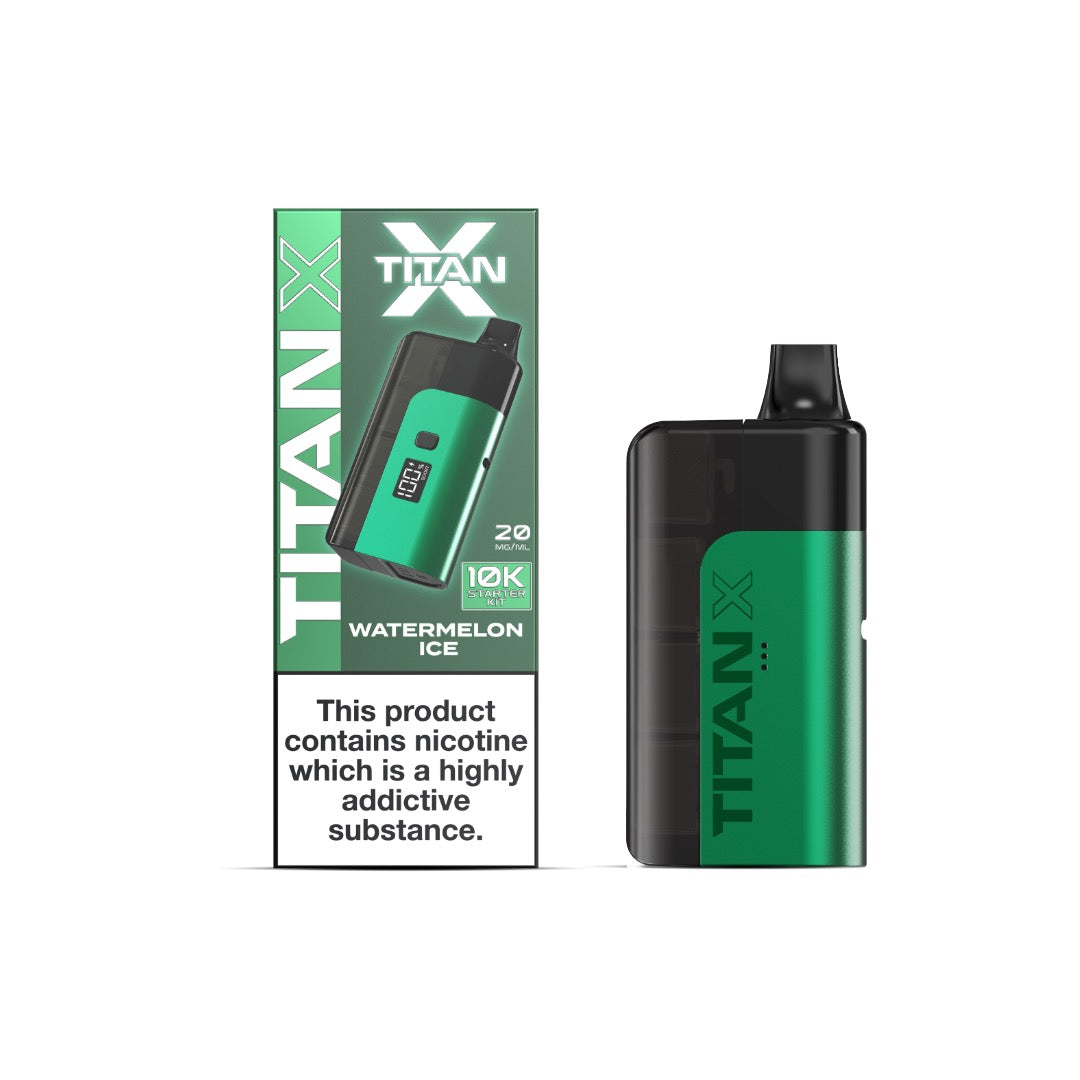 20mg Titan X 10k Puff Prefilled Pod Vape Kit | Professor Vape